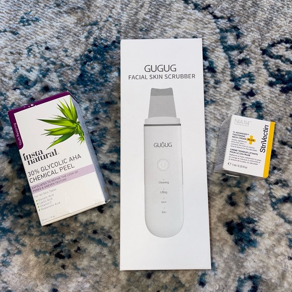Gugug | Skincare | Nwt Skincare Bundle Face Scrubber Chemical Peel ...